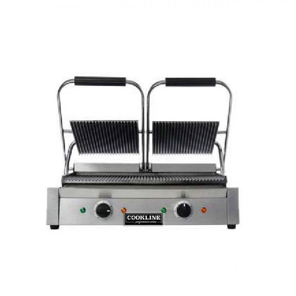 Tostadora de Sandwish Tipo Panini Doble 8"(x2) x 19" (Cookline)